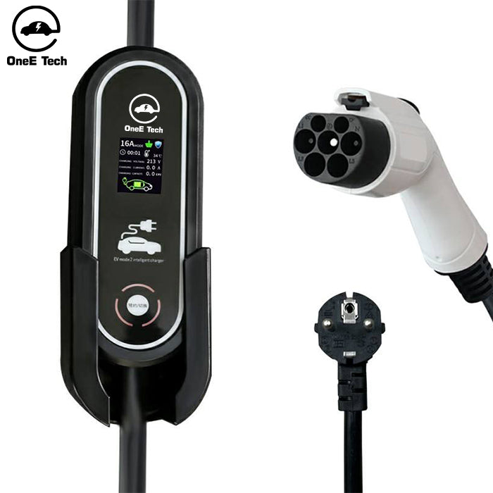 OneE-EQ-P Portable GB/T charger 3.5KW 16A level 2 EV charging pile hom ...